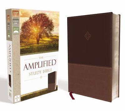 The Amplified Study Bible, Leathersoft, Brown [Large Print], Zondervan ...